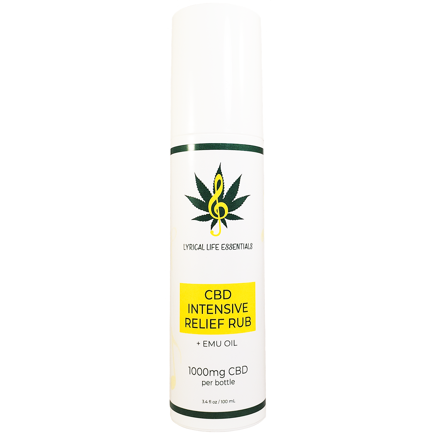 Intensive Relief Rub with Emu Oil and 1,000mg CBD – Airless Pump ...